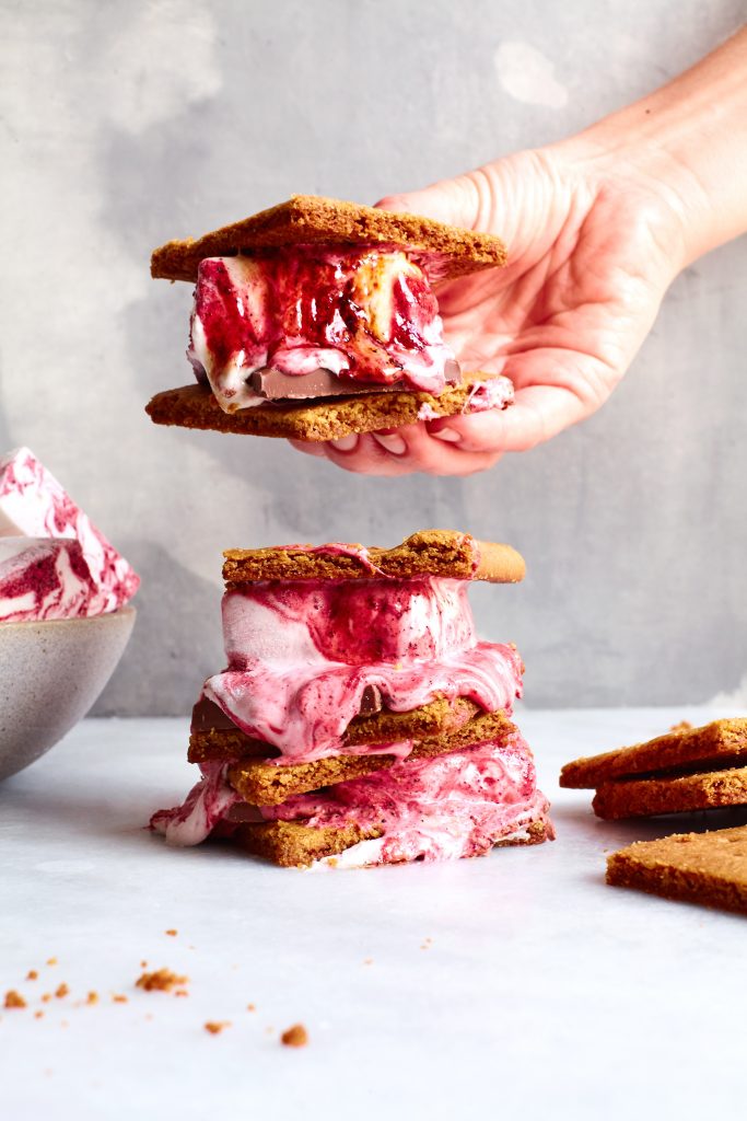 Vanilla-Beet Smores with Home-made Biscuits - Love Beets